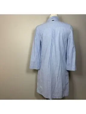 Barbour | Dresses | Barbour Seaglow Light Blue Long Sleeve Dress ...